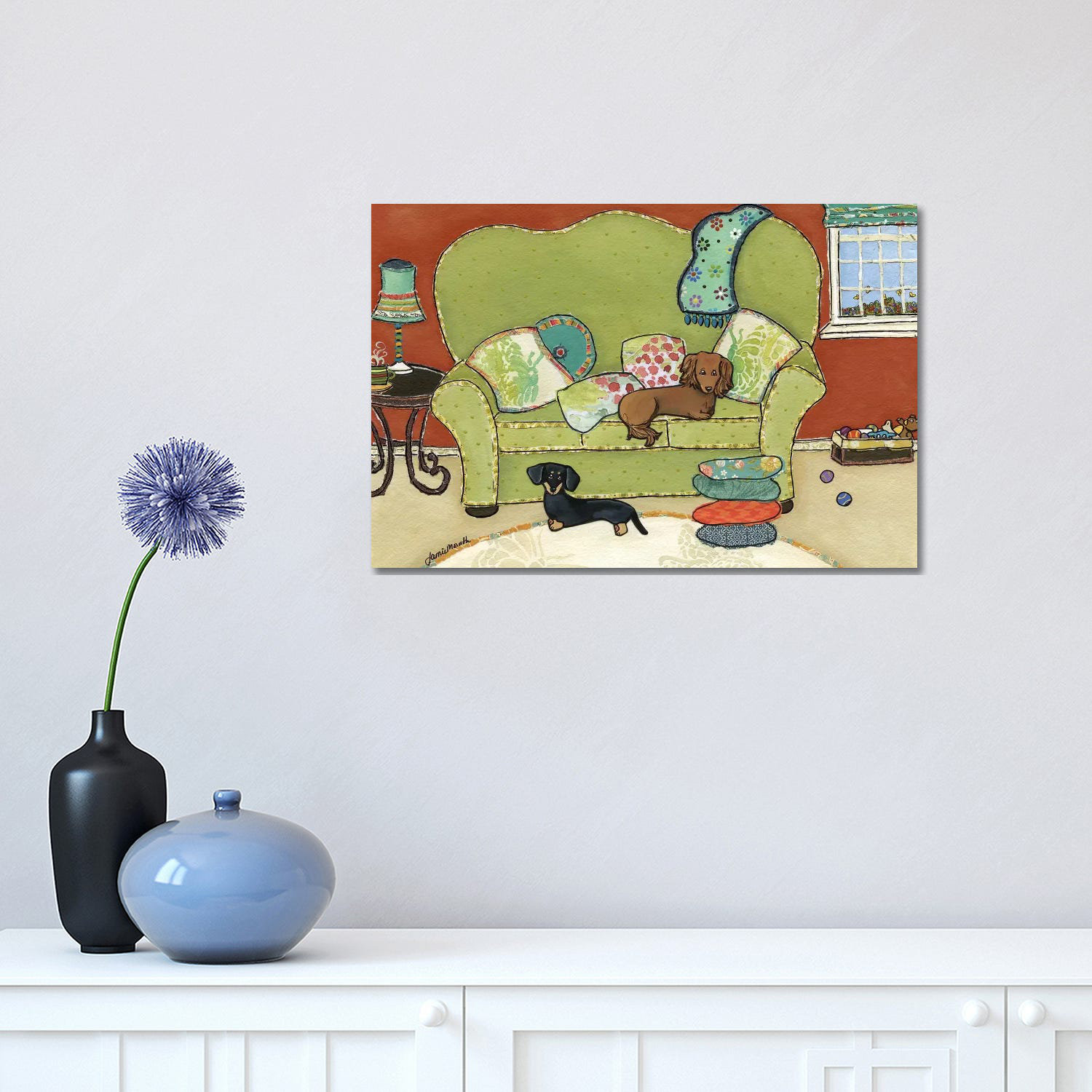 Bless international Dachshund Love by Jamie Morath - Print | Wayfair