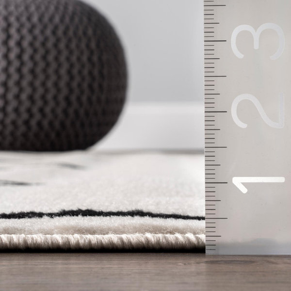 Union Rustic Laurie Performance Gray Rug & Reviews | Wayfair