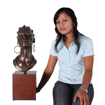 World Menagerie Ulrica African Bust on Stand | Wayfair