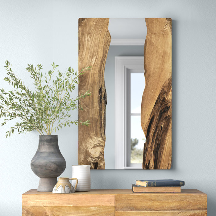 Union Rustic Tollefson Rectangle Wood Mirror & Reviews | Wayfair