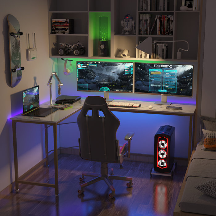 Etta Avenue™ Rory 66.1'' Desk & Reviews | Wayfair