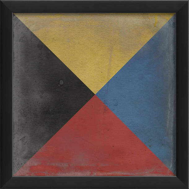 The Artwork Factory Signal Flag Single Picture Frame Graphic Art | Wayfair