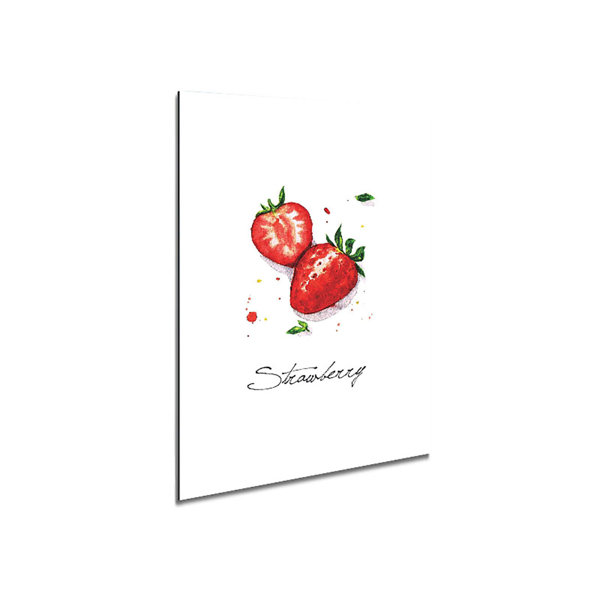 Maturi Strawberries Metal Print | Wayfair.co.uk