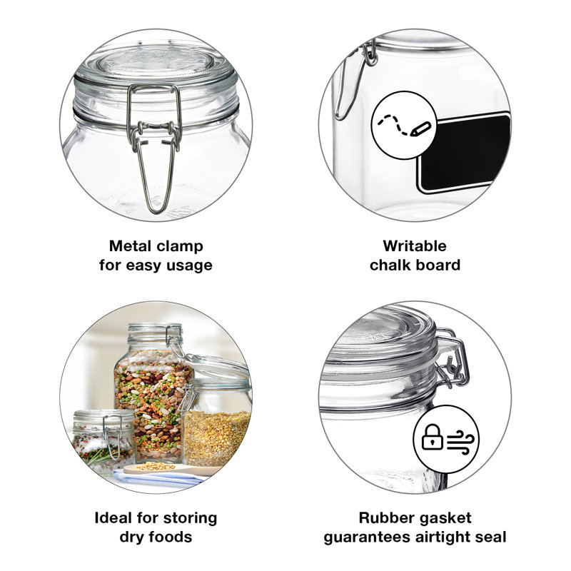 Red Barrel Studio® 3 Piece Storage Jar Set & Reviews | Wayfair