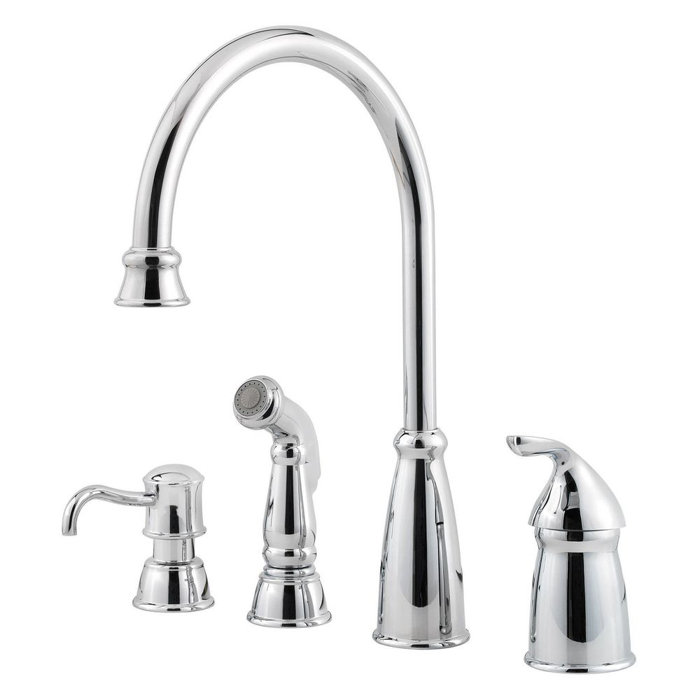 Pfister Avalon Single Handle Kitchen Faucet with Side Spray & Reviews ...