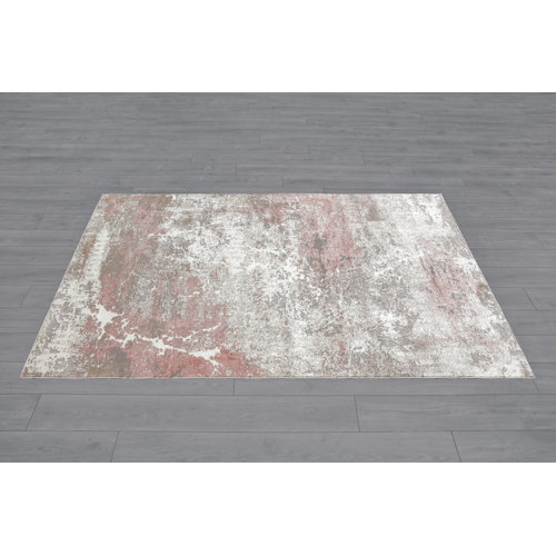 17 Stories Prague Cream/Pink Rug & Reviews | Wayfair
