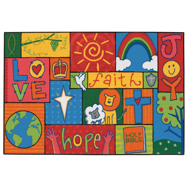 Carpets for Kids KID$ Value Rugs™ Machine Tufted Performance Blue Rug ...