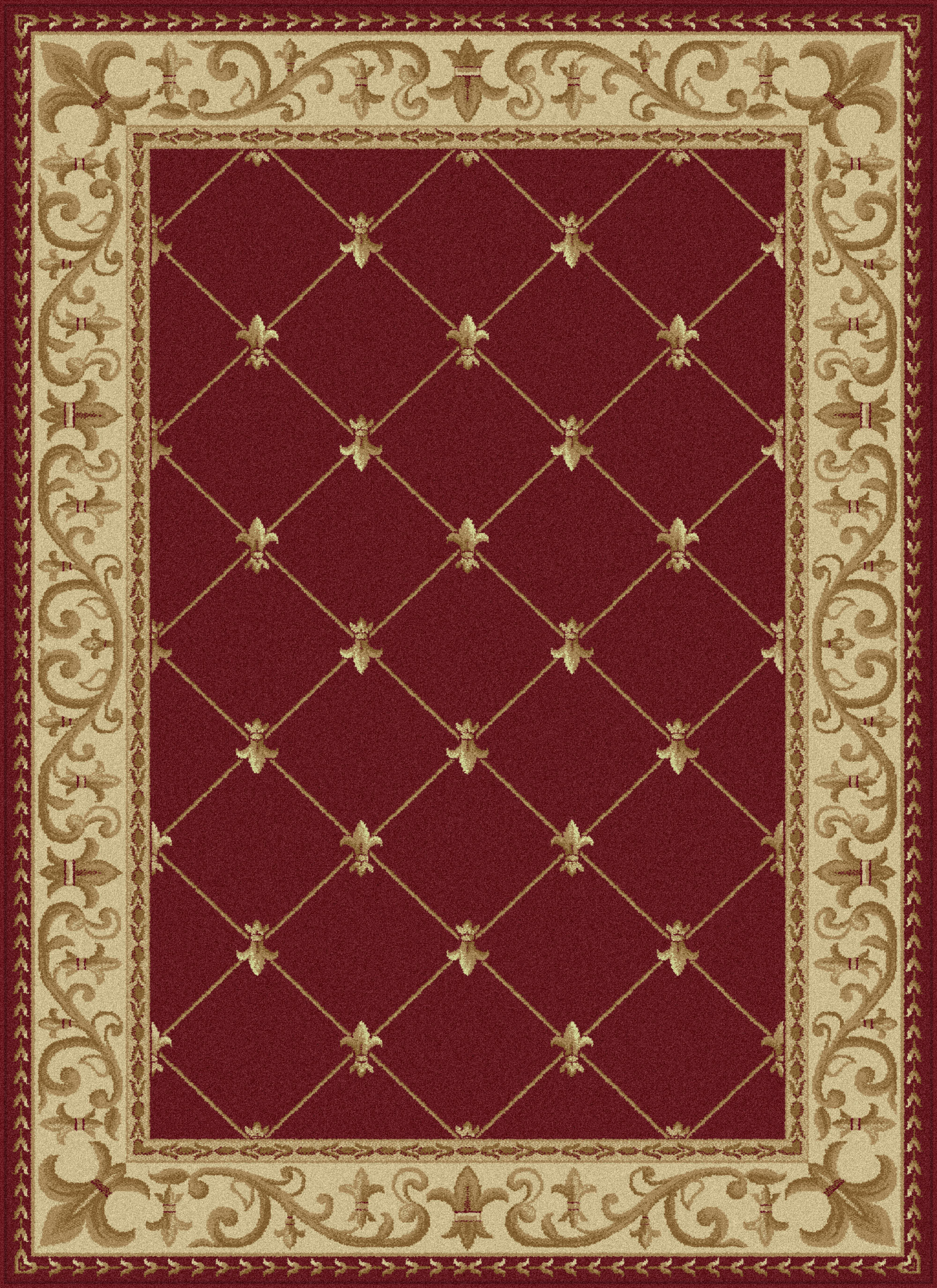 Astoria Grand Clarence Performance Red/Beige/Gold Rug & Reviews | Wayfair