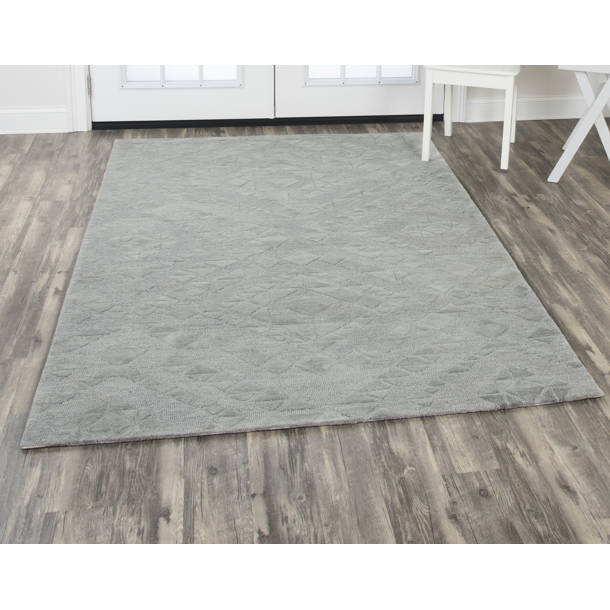 Red Barrel Studio® Phan Handmade Wool Gray Rug | Wayfair