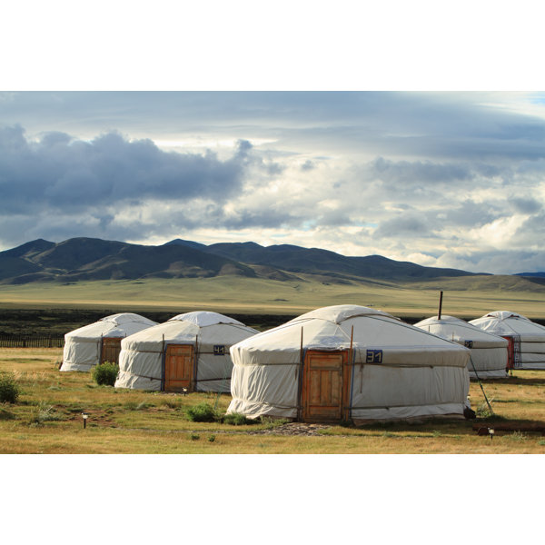 Alpen Home Yurt Settlement by - Wrapped Canvas Photograph | Wayfair.co.uk