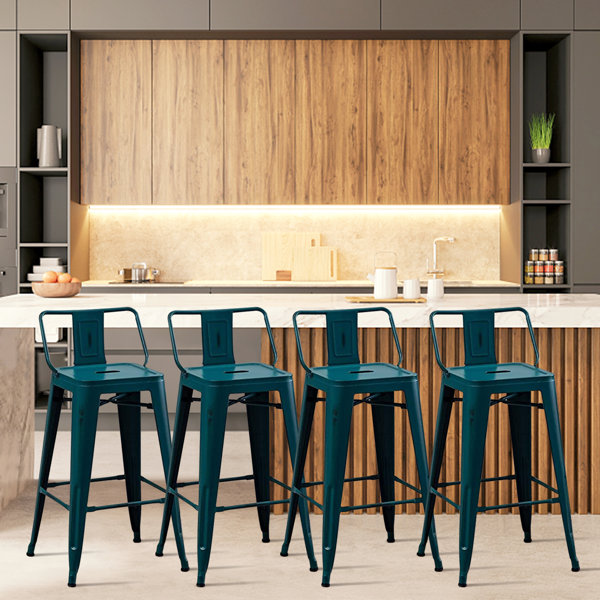 Counter-height-teal-stool | Wayfair