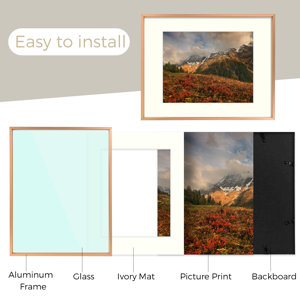 Kelly Clarkson Home Ryleigh Metal Gallery Picture Frame Real Glass Wall ...