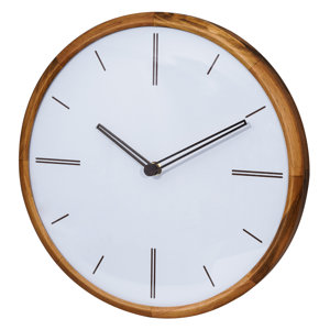 Ebern Designs Cashlin Wood Wall Clock & Reviews | Wayfair