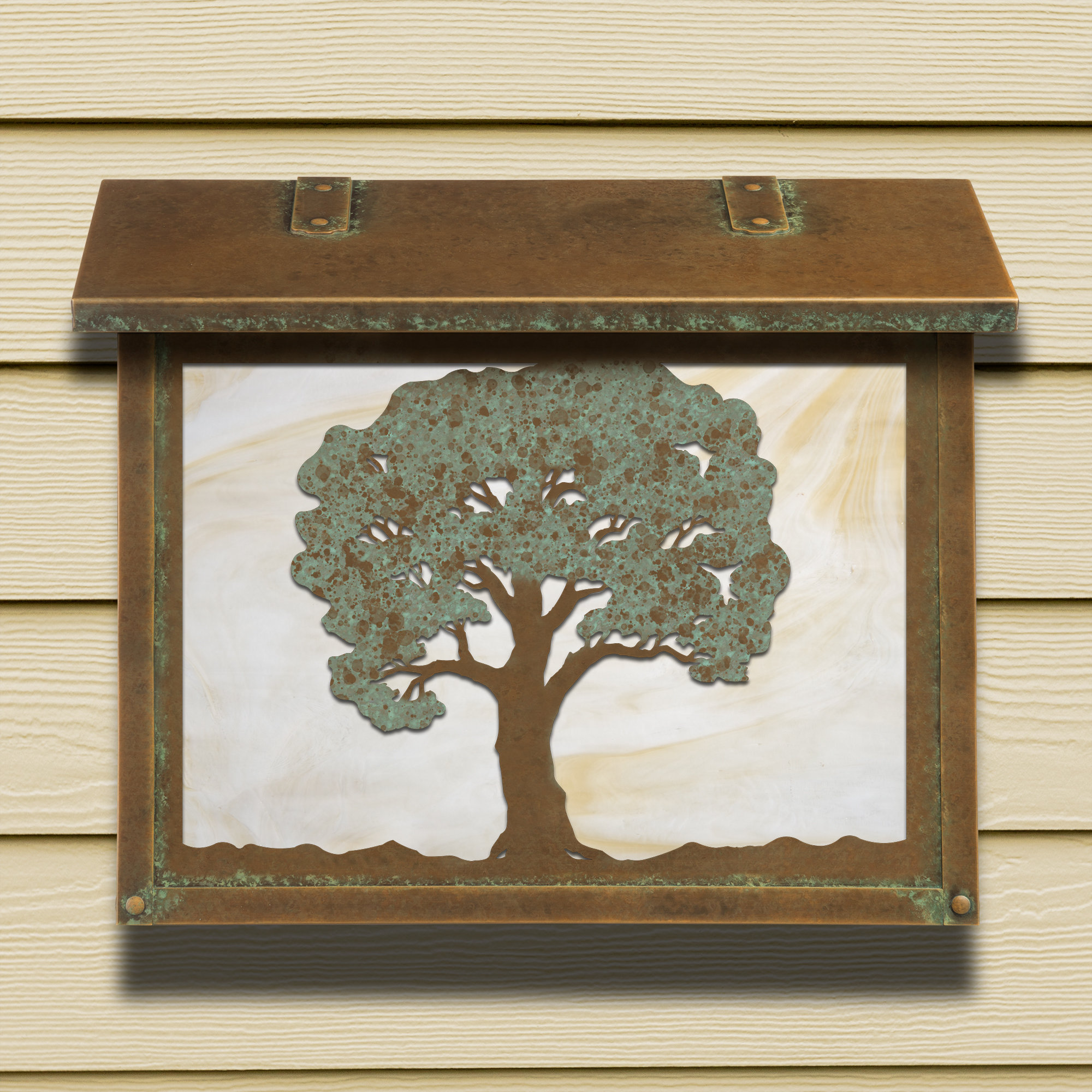 America's Finest Lighting Company Oak Tree Wall Mounted Mailbox | Wayfair