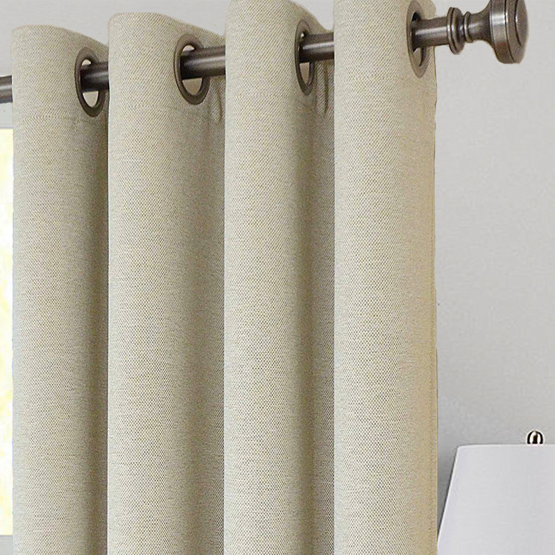 Wade Logan® Algia Linen Blackout Curtain Pair & Reviews | Wayfair