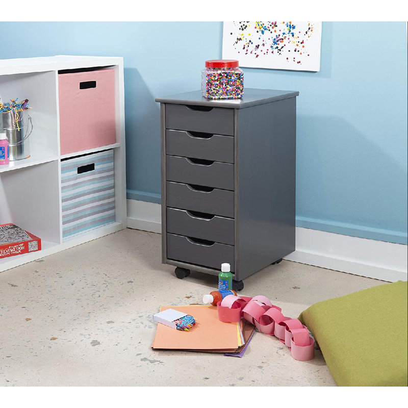 Paracity 6 Drawer Rolling Storage Chest | Wayfair