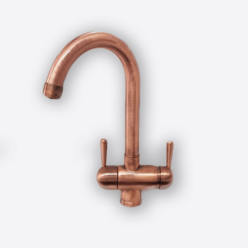 Hommix PARDENIA Copper 3-Way Tap (Triflow Filter Tap) | Wayfair.co.uk