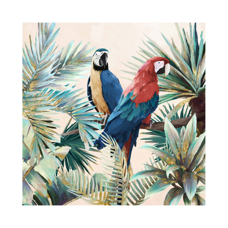 Bay Isle Home Green Parrots - Picture Frame on | Wayfair.co.uk
