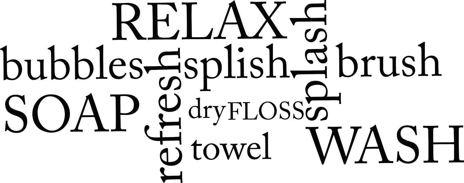 Winston Porter Bathroom Text Wall Decal & Reviews | Wayfair