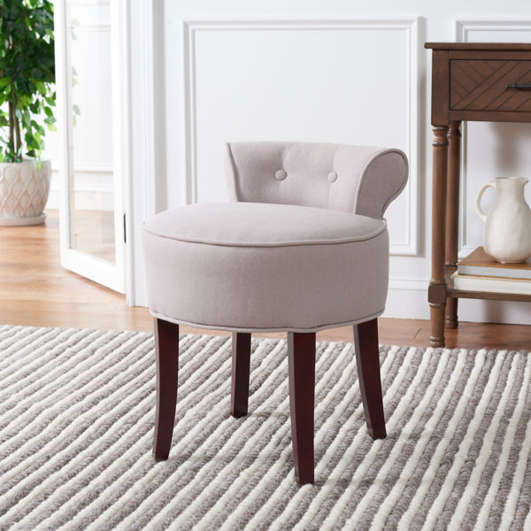 Alcott Hill® Vanity Solid Wood Vanity Stool & Reviews - Wayfair Canada