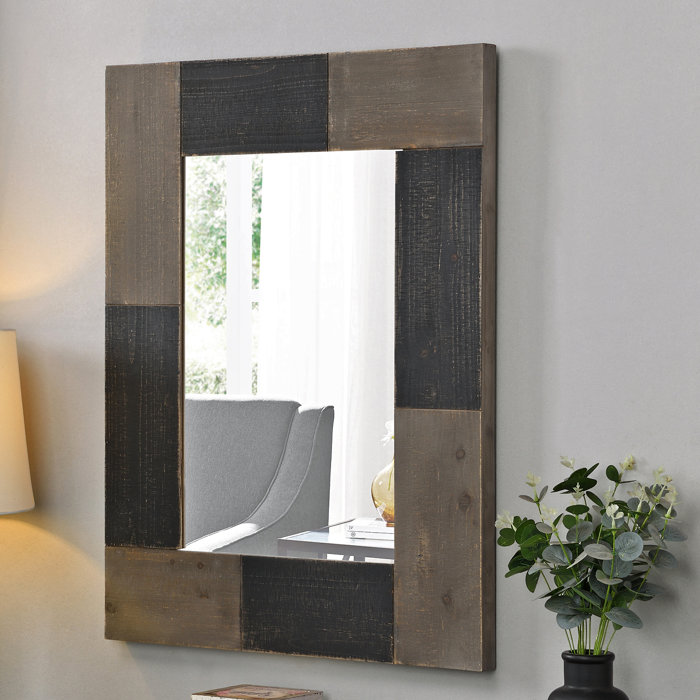 Dovecove Rectangle Wood Mirror & Reviews | Wayfair