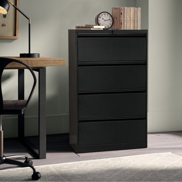 Inbox Zero 35.4'' Wide 4 -Drawer Steel Vertical Filing Cabinet | Wayfair