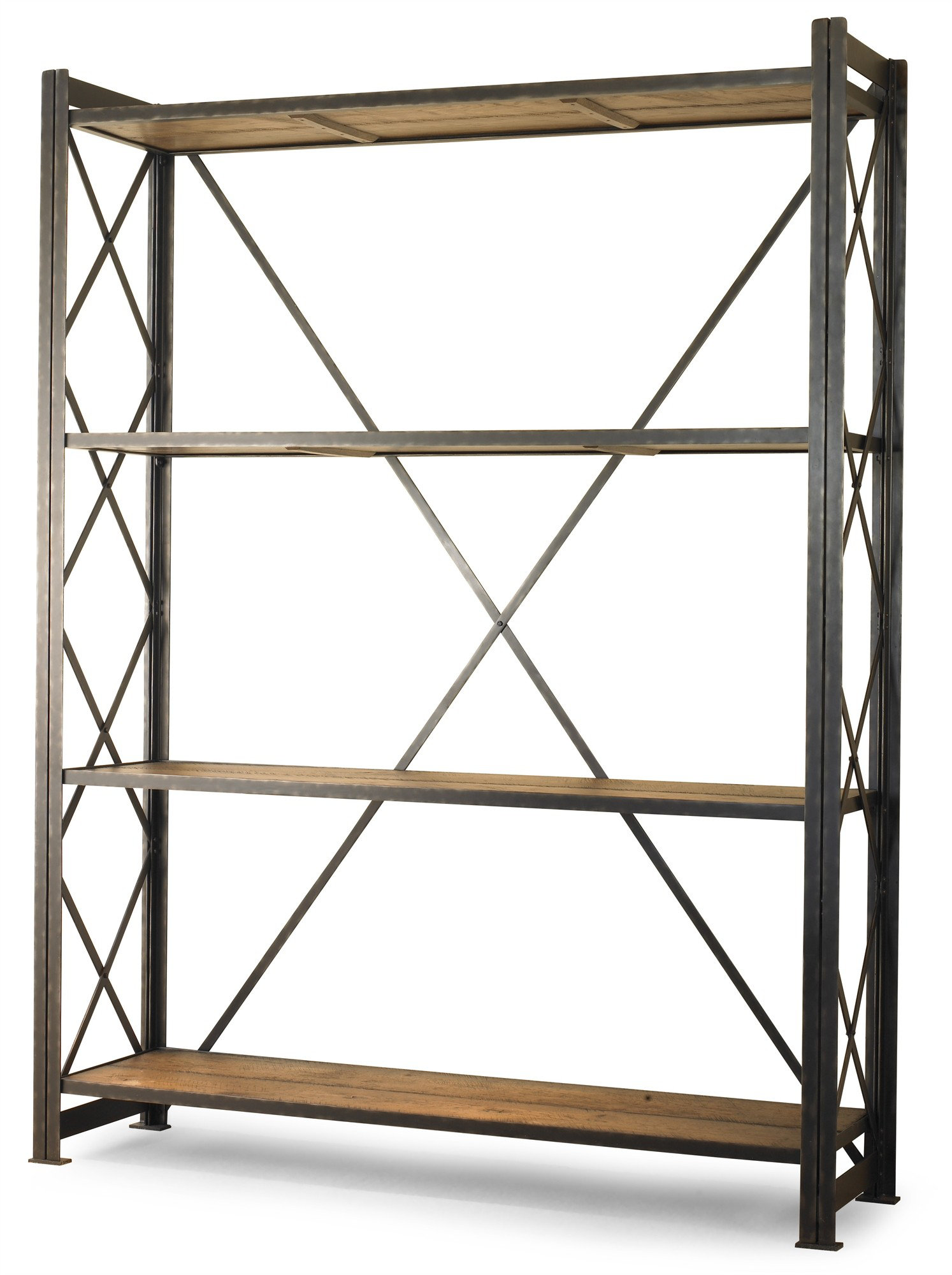 Century Monarch 90" H x 68" W Metal Etagere Bookcase | Perigold