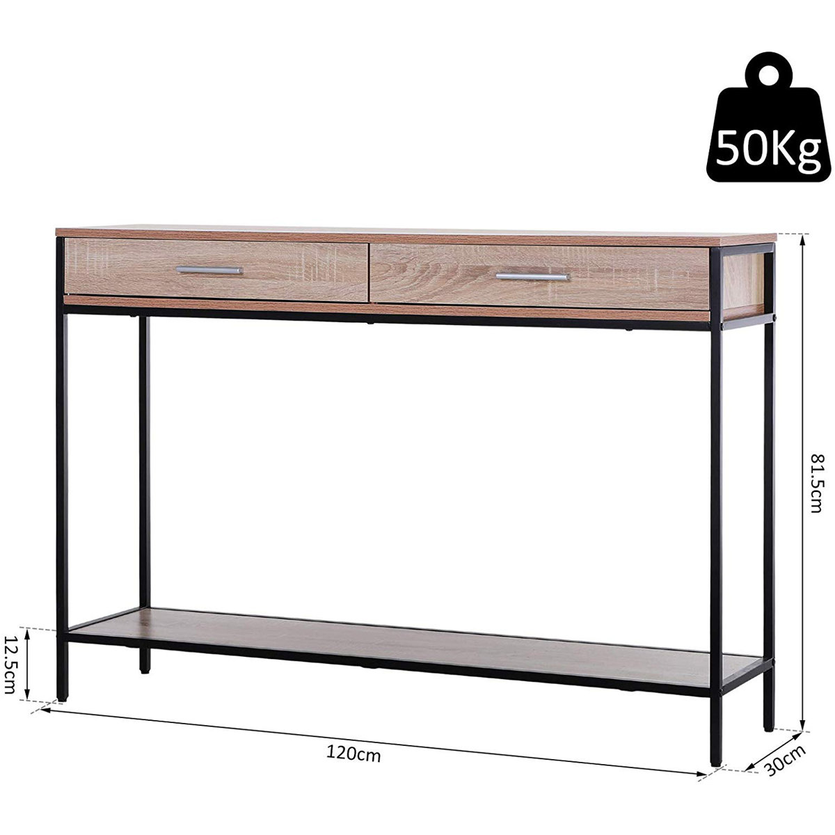 17 Stories Kerstanski 120Cm Console Table & Reviews | Wayfair.co.uk