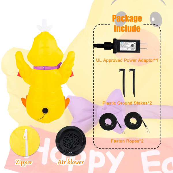 The Holiday Aisle® Chicken Inflatable | Wayfair