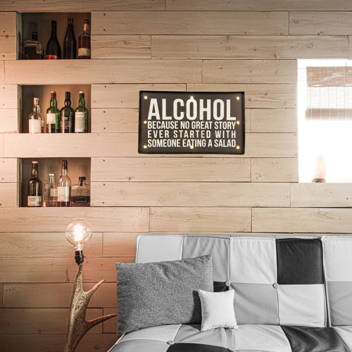 Winston Porter Alcohol LED Marquee Sign & Reviews | Wayfair