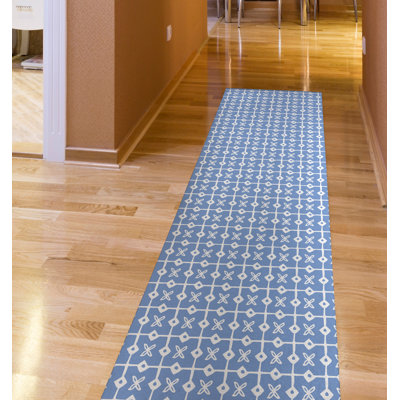 Ebern Designs Aavyn Blue/Periwinkle Rug | Wayfair