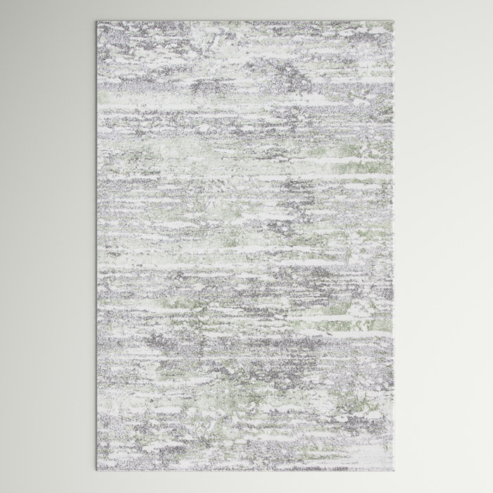 Sand & Stable Minot Performance Gray/Green Rug & Reviews | Wayfair