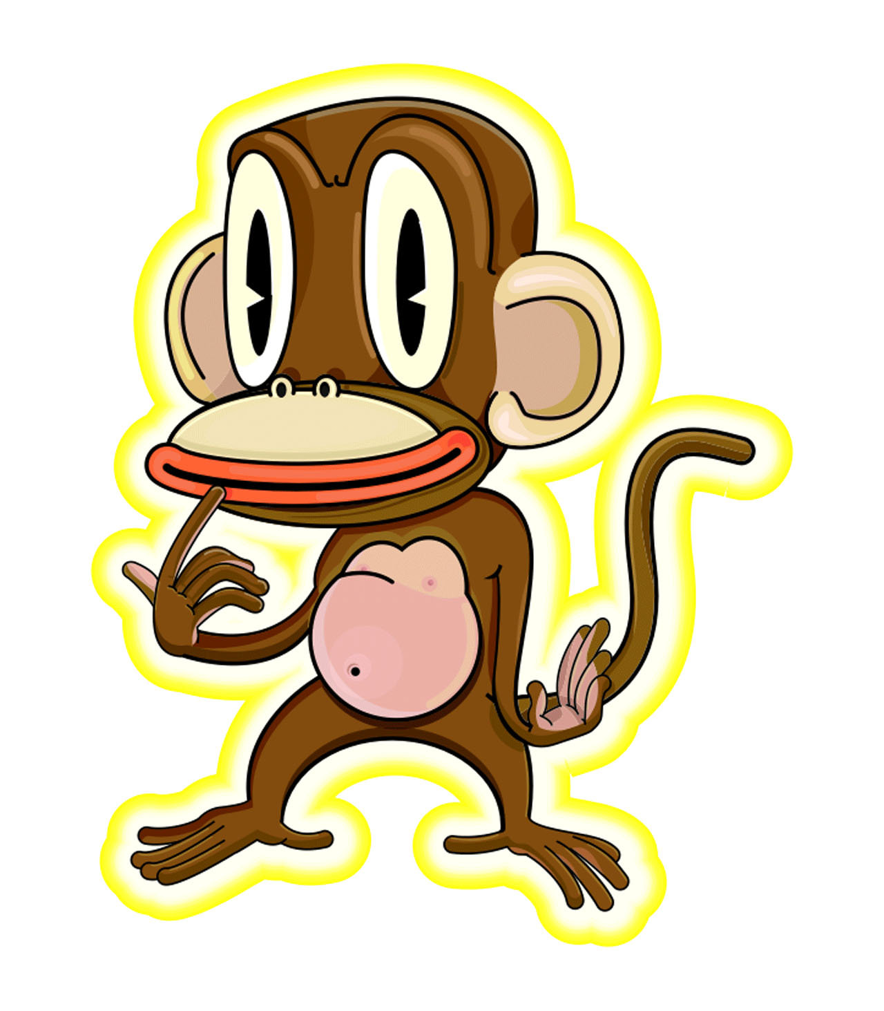 Wallhogs Pondering MonkeyWall Decal | Wayfair