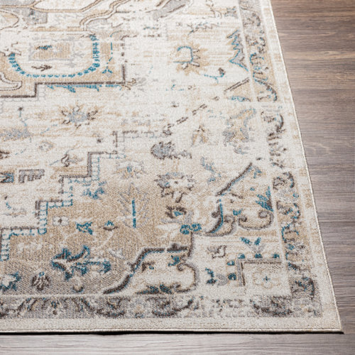 Mistana™ Dickison Machine Washable Oriental Gray/Brown Area Rug ...