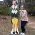 The Holiday Aisle® Elf Excited Yard Standee & Reviews | Wayfair