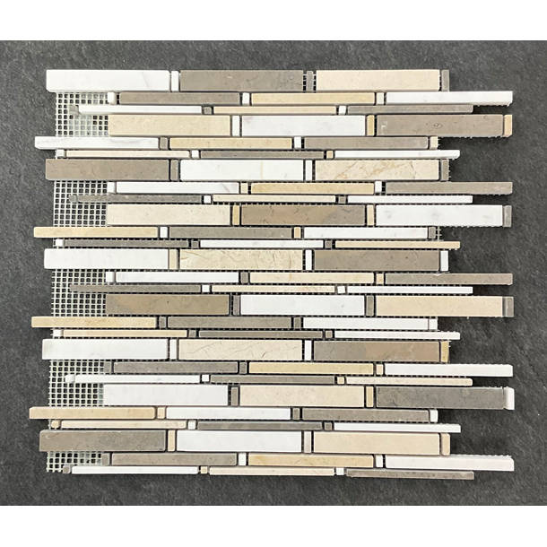 ES Stone Natural Stone Linear Mosaic Wall & Floor Tile | Wayfair