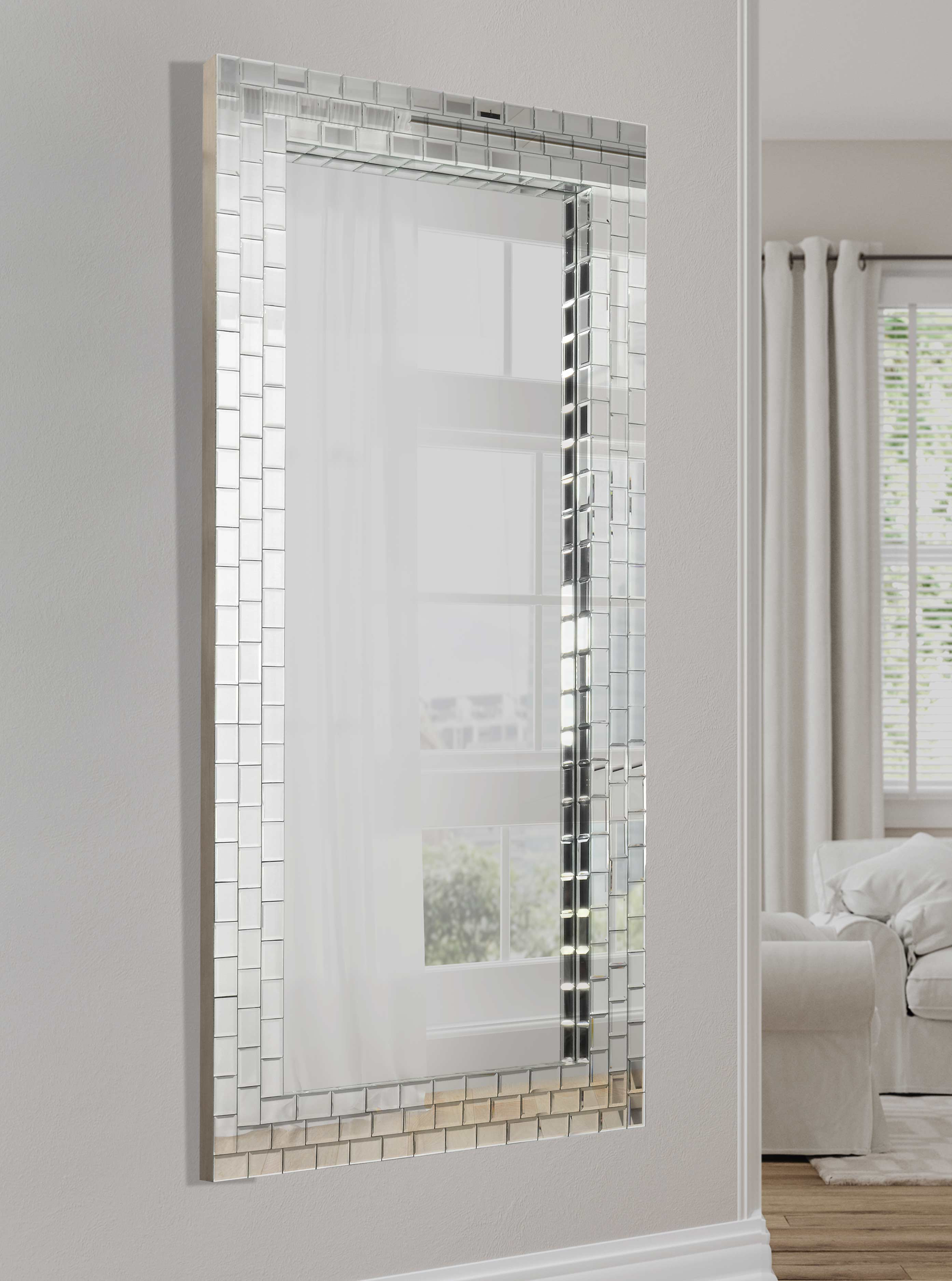 Latitude Run® Borovany Rectangle Glass Wall Mirror & Reviews | Wayfair