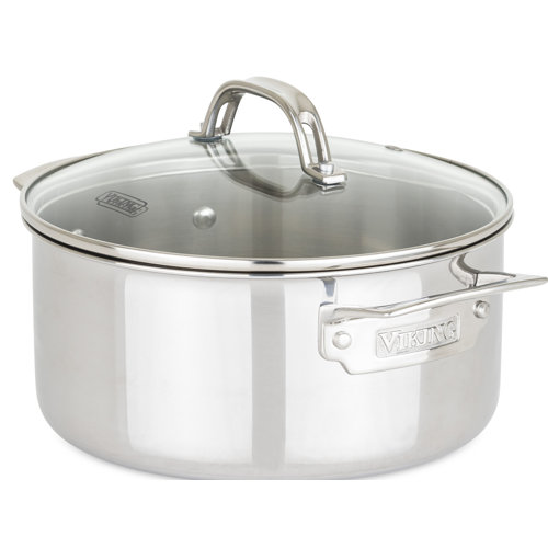 Viking 3-Ply 17 Piece Stainless Steel Cookware Set & Reviews | Wayfair