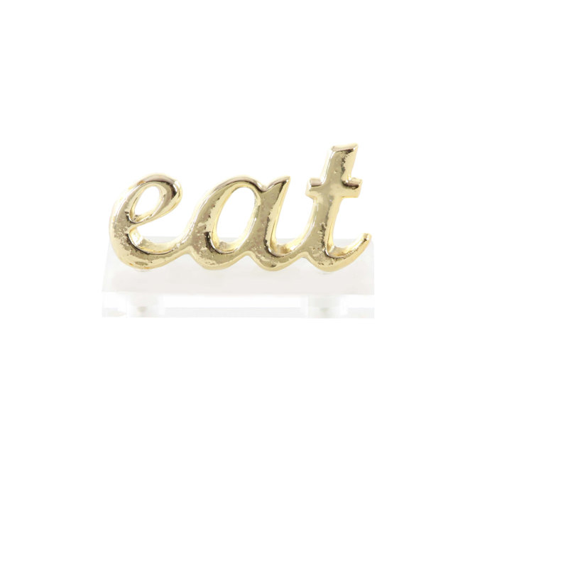 Wrought Studio Cassidy Aluminum/Acrylic Eat Letter Blocks & Reviews ...