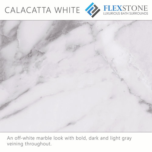 FlexStone 60"L x 30"W Single Threshold Alcove Shower Base with Right ...