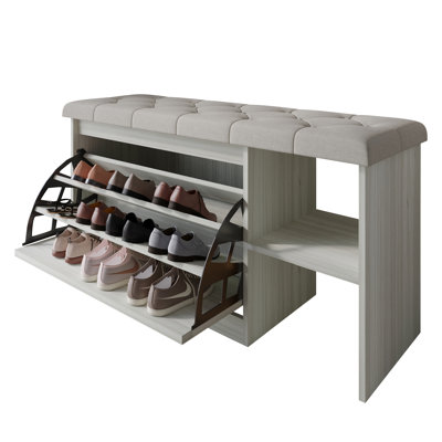 Hokku Designs 11 Pair Shoe Storage Bench | Wayfair