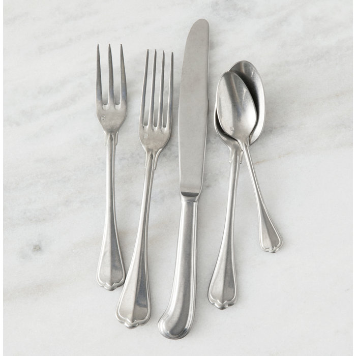 Fortessa San Marco Stainless Steel Flatware - Set of 5 | Wayfair