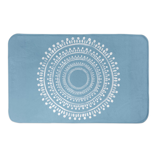 Dakota Fields Ayise Centered Boho Circle Bath Mat | Wayfair