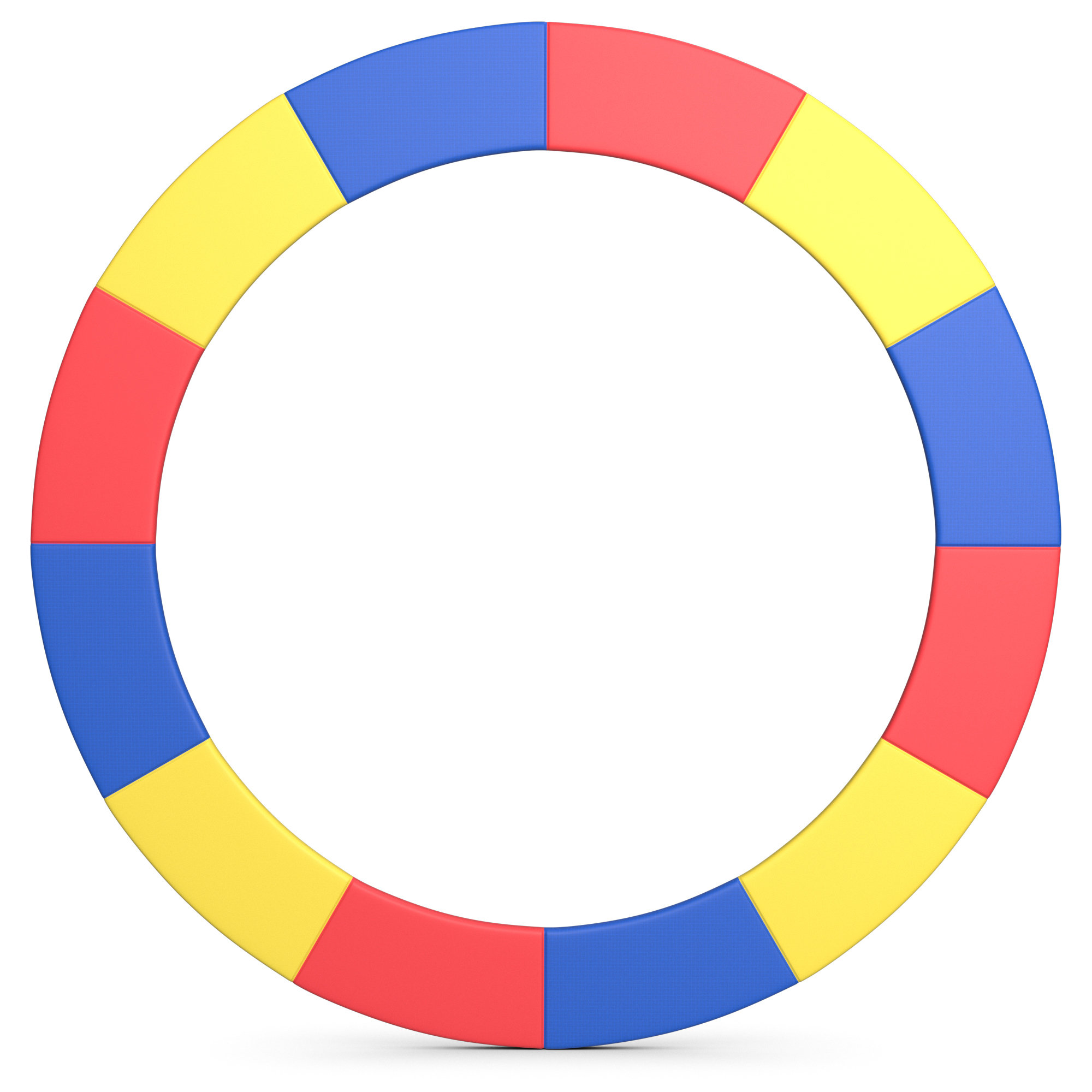 Gymax 4.6'' PVC, EPE, PE Frame Pad Compatible With Round Trampoline ...