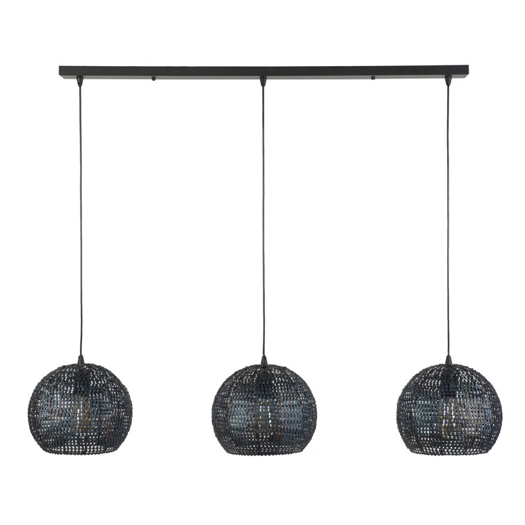 World Menagerie Brea 3 - Light Kitchen Island Globe Pendant | Wayfair.co.uk