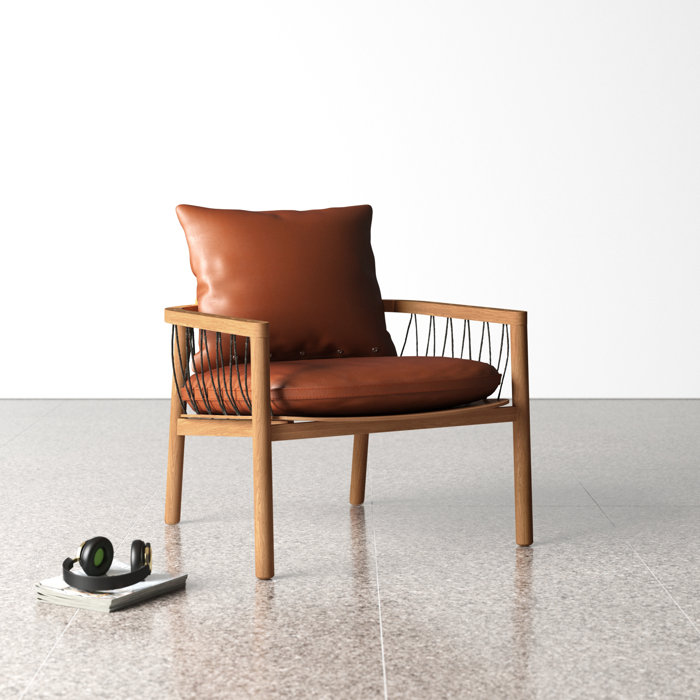 AllModern Duncan Leather Armchair & Reviews | Wayfair