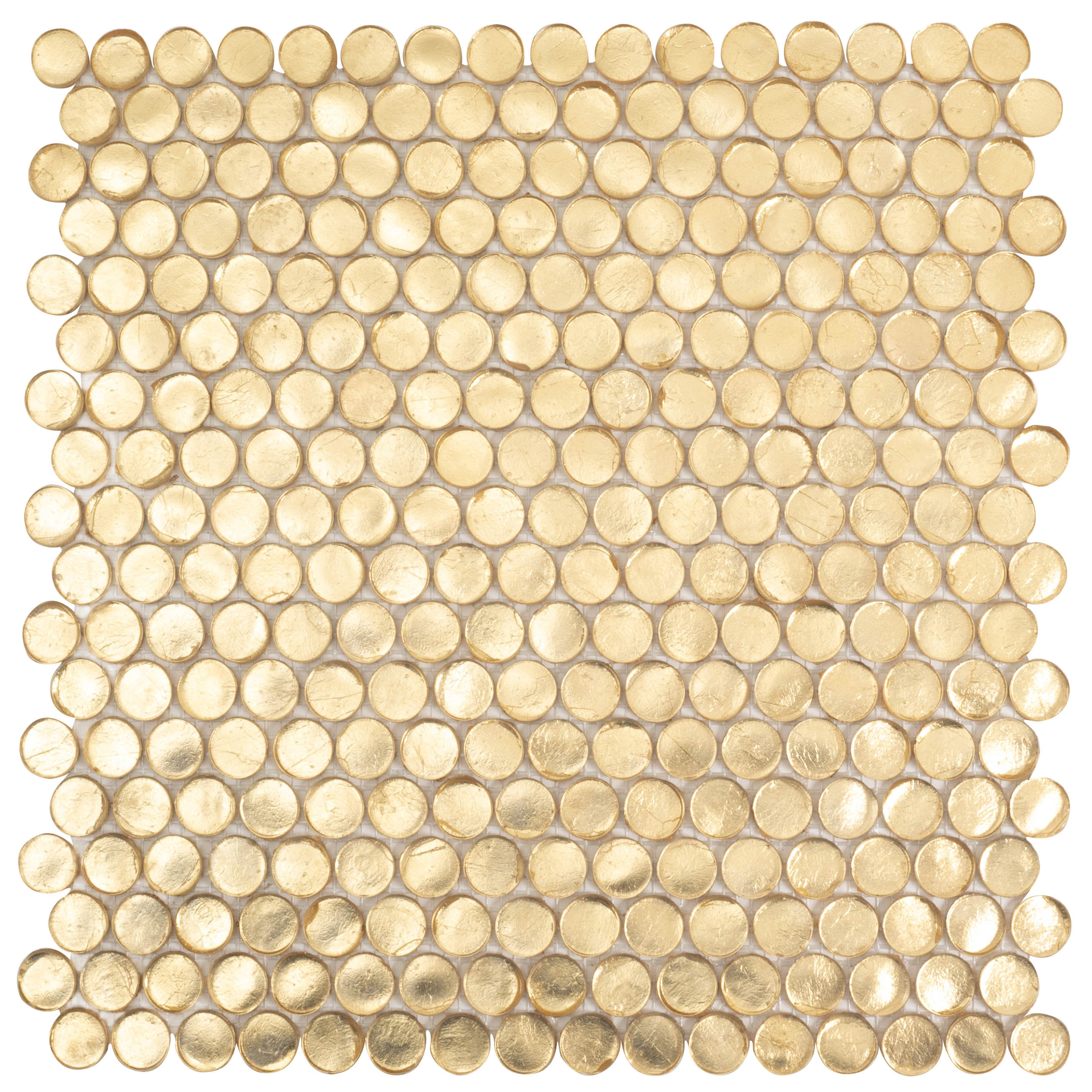 Apollo Tile 12.2" x 12.2" Glass Penny Round Mosaic Wall & Floor Tile ...