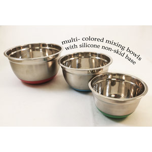 Cook Pro Stainless Steel Nested Mixing Bowl Set & Reviews | Wayfair