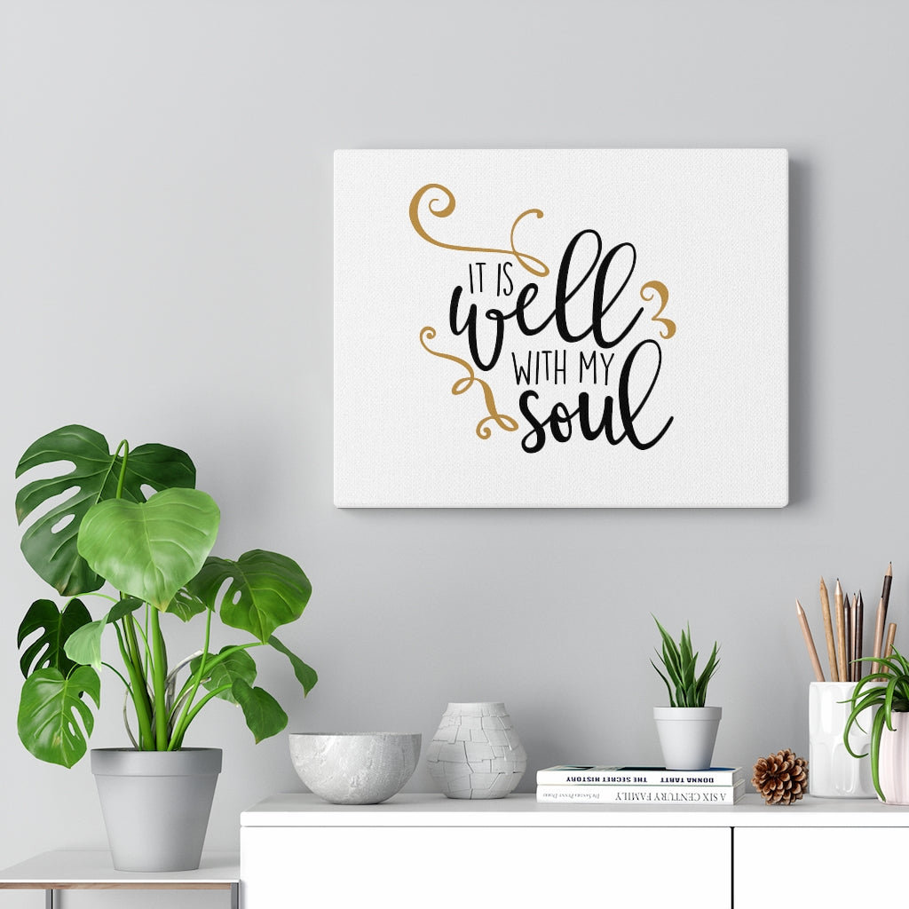 Trinx It Is Well My Soul Christian Wall Art Bible Verse Print Ready to ...