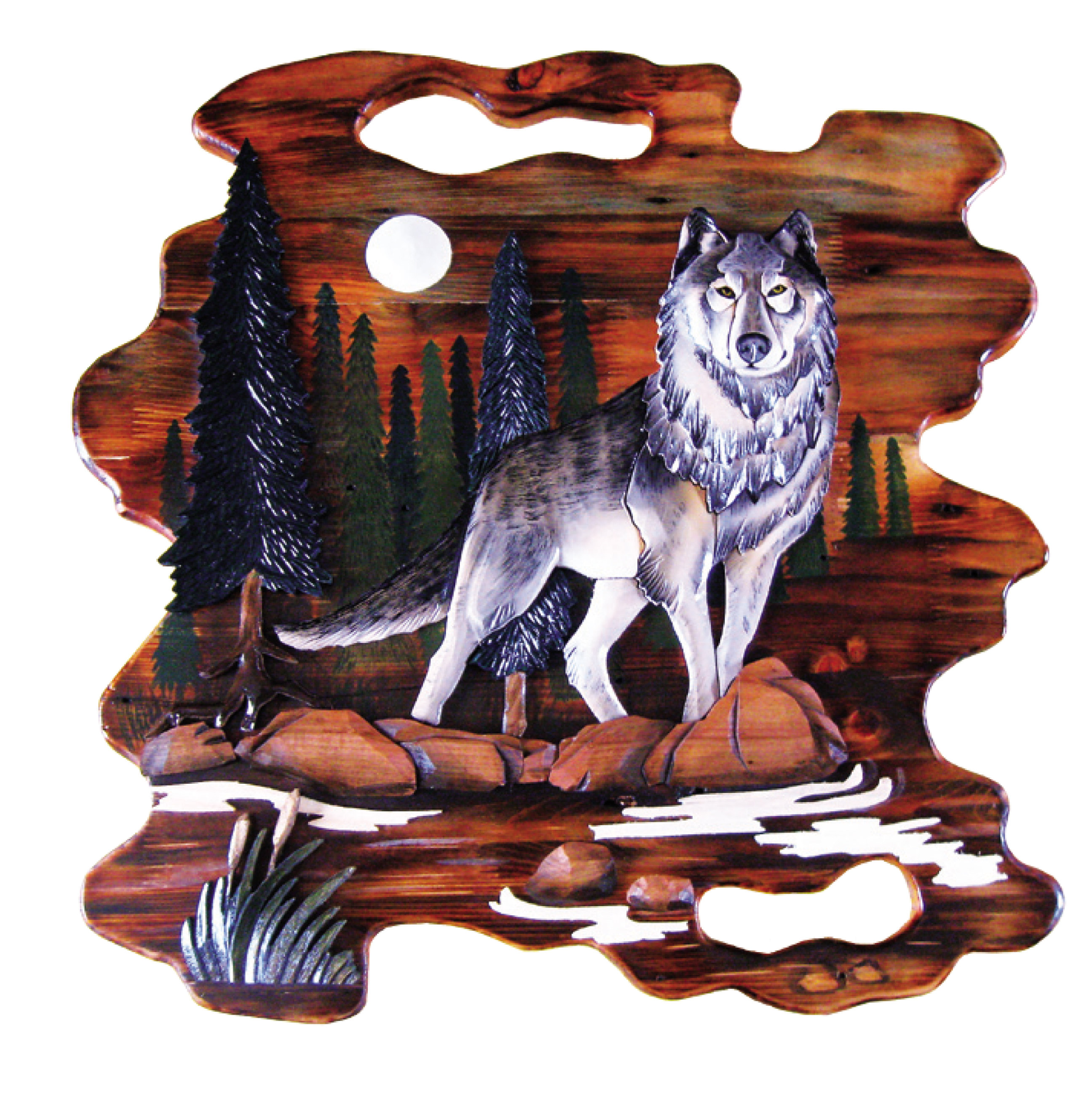 Millwood Pines Wolf Wall Decor | Wayfair